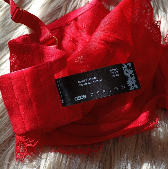ASOS | Intimates & Sleepwear | Nwot Asos Fuller Bust Frankie Red Lace ...